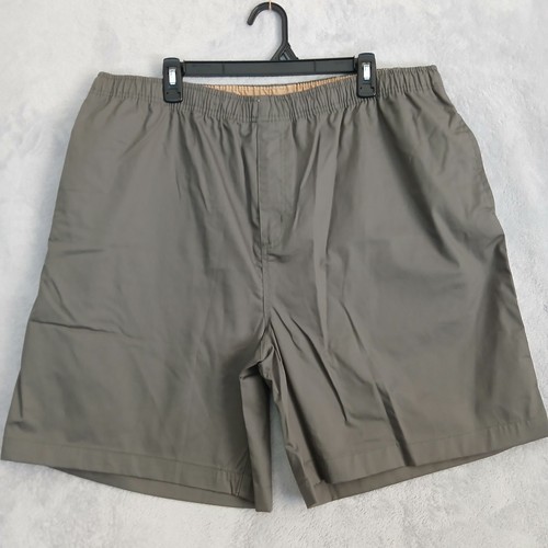 ACTIVE JOE Haband Men's Casual Shorts GRAY Elastic Waistband Cotton NWT ...