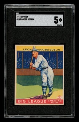 1933 Goudey Set-Break #168 Goose Goslin SGC 5 EX | eBay