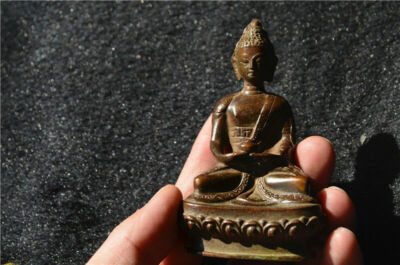 Old Tibet Tibetan Bronze Buddhism pharmacist rulai Buddha statue | eBay