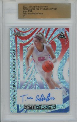 2022 Leaf OptiChrome Proof Mojo RWB Talia Von Oelhoffenn 1/1 Auto RC ...