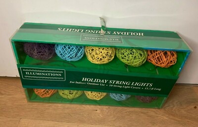 Vintage Illuminations Holiday String Lights- Multi-Coloured- Boxed ...