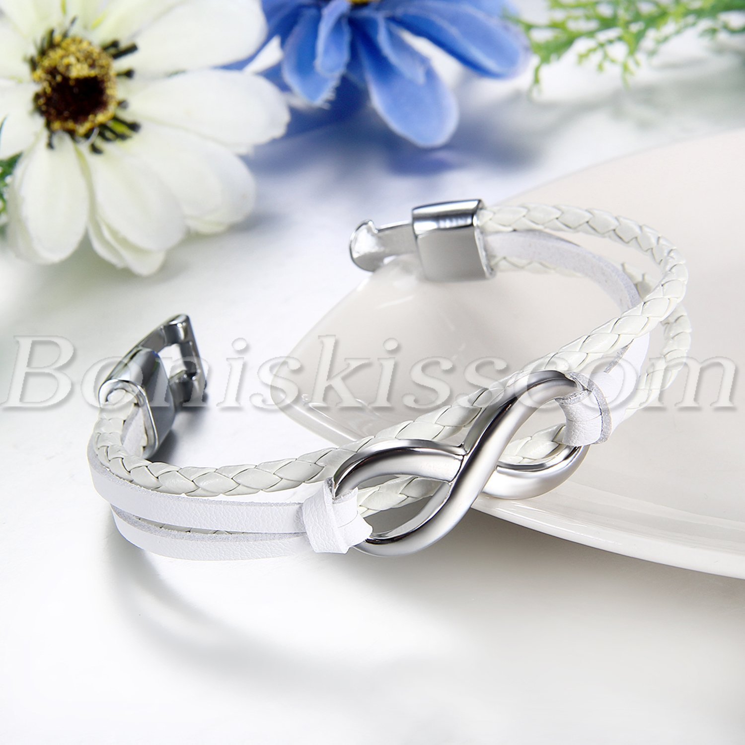 Classical Love Infinity Symbol Multilayer Leather Men Women Bracelet ...