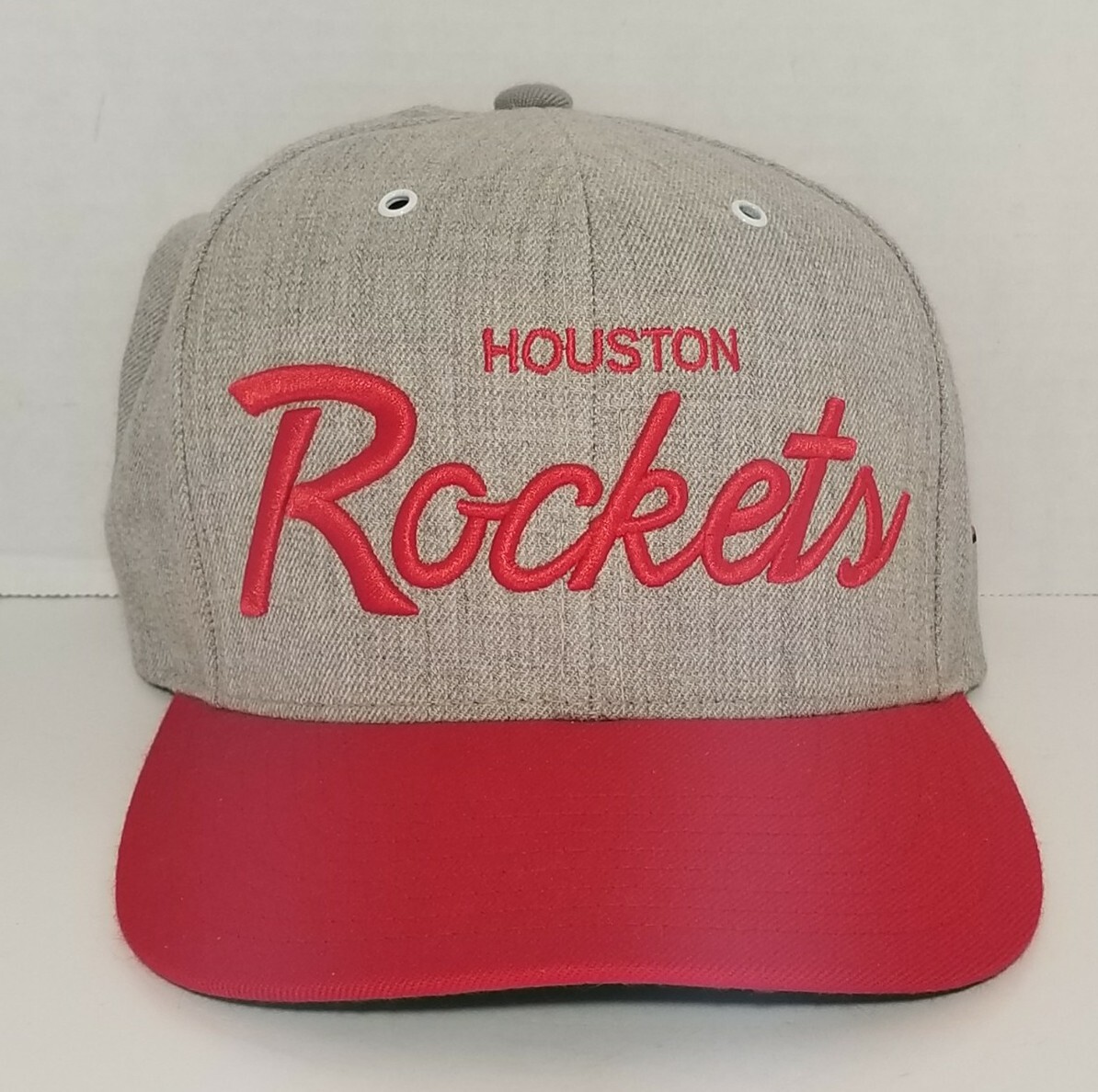 Houston Rockets Hat Mitchell & Ness Snapback Gray/Red Cap | eBay