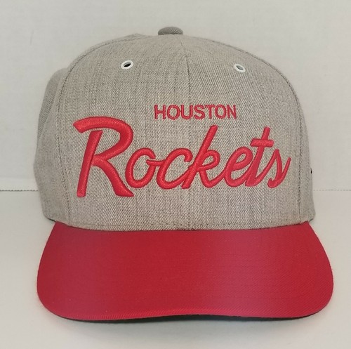 Houston Rockets Hat Mitchell & Ness Snapback Gray/Red Cap | eBay