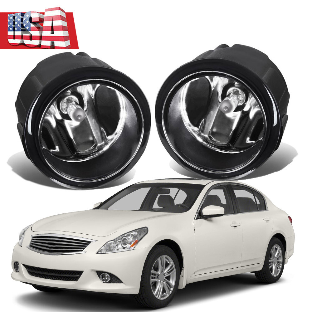 Clear Lens Bumper Fog Light Driving Lamp Replaces For Infinti G37 2010 ...