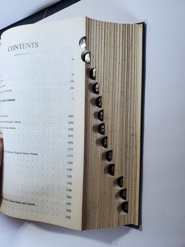 Vintage WEBSTER'S Seventh New Collegiate Dictionary 1967 Hardcover Blue ...