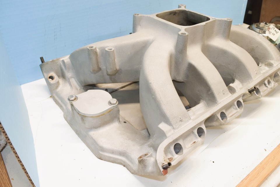 427-428 Ford FE DOVE Spider single plain Intake M/R for Edelbrock heads ...