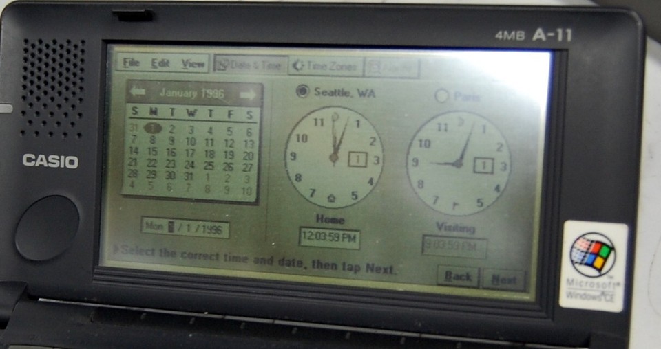 Casio Cassiopeia A-11 4MB - Tested Vintage Windows Pocket Computer | eBay