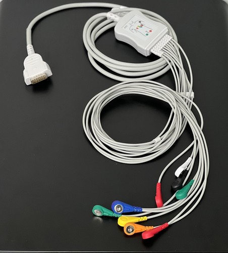 GE Marquette MAC 1600 MAC 2000 EKG Cable 10 Leads Snap AHA - Same Day ...