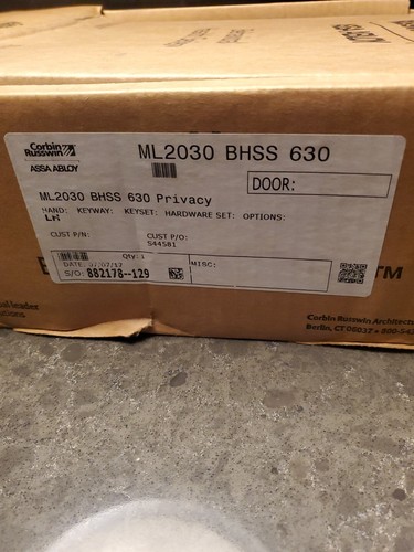 Corbin Russwin ASSA ABLOY Ml2030 BHSS 630 PRIVACY | eBay