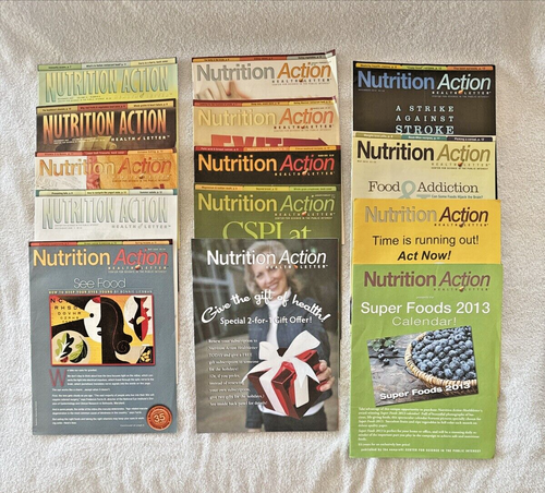 Nutrition Action Health Letter, Total 13 Issues, Years 2007 to 2013 ...