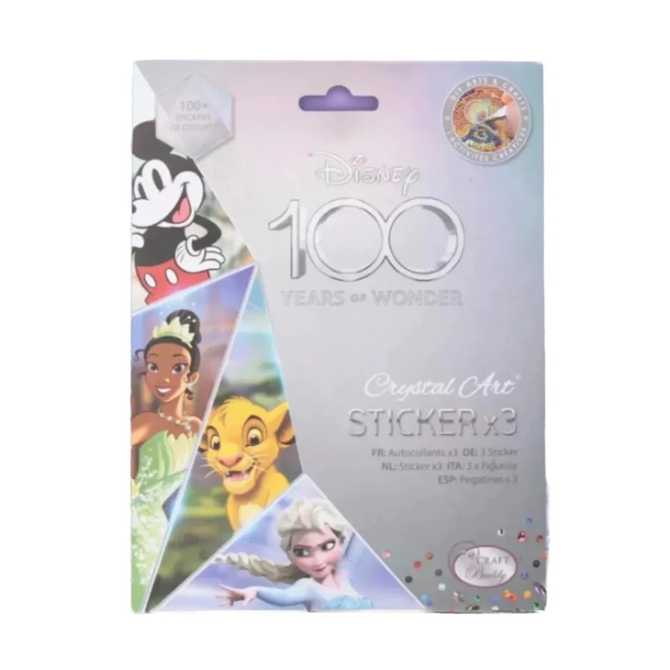 Lot of (10) Craft Buddy Disney 100 Years of Wonder Crystal Art Sticker ...