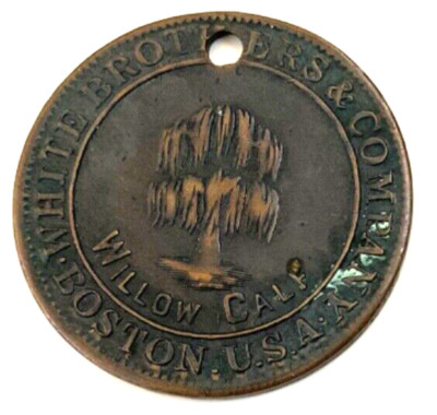 Boston Massachusetts White Brothers & Company 1890 One Trade Token | eBay