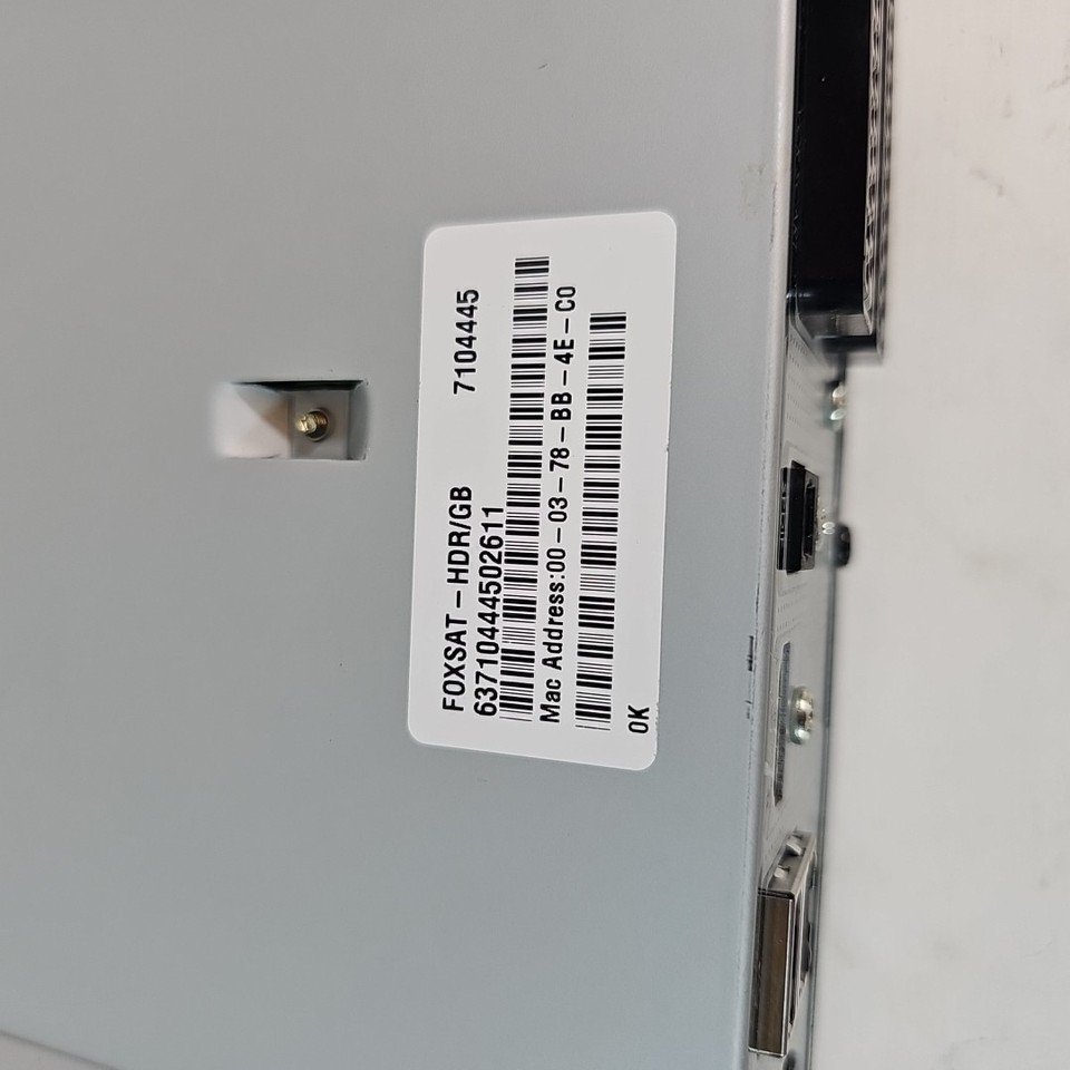 Humax Foxsat-HDR 320GB Freesat+ HD Digital Recorder Box & Remote ...