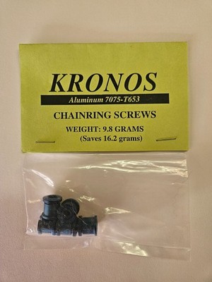 NOS - Kronos Aluminum Double Chainring Bolts Blue (made in 1988) - 5 ...