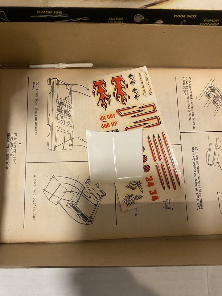 Lot Of 2 Vintage 1963 Palmer Plastics Model Car Kits As Is See Photos ...