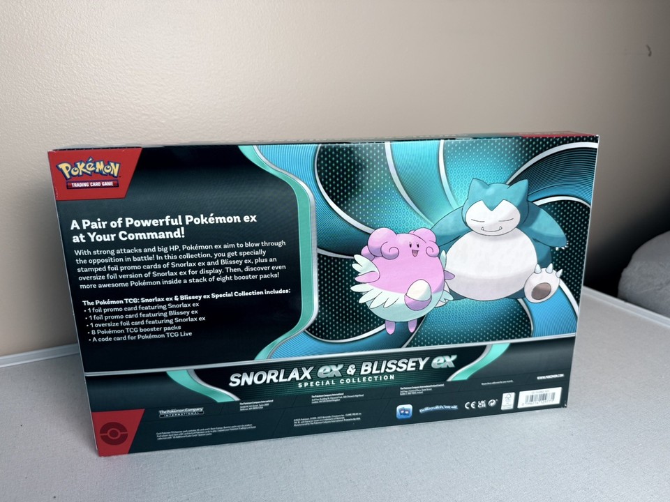 Pokémon TCG: Snorlax ex & Blissey ex Special Collection exclusive New ...