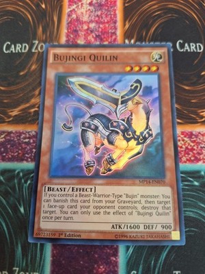 Yugioh Bujingi Quilin MP14-EN070 Super Rare 1st Edition Near Mint | eBay