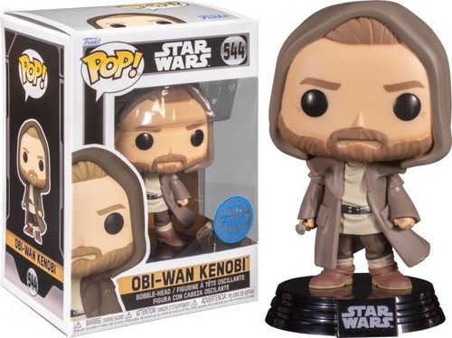 Star Wars- Obi-Wan Kenobi in Jedi Robe Funko Pop Vinyl Exclusive #544 ...
