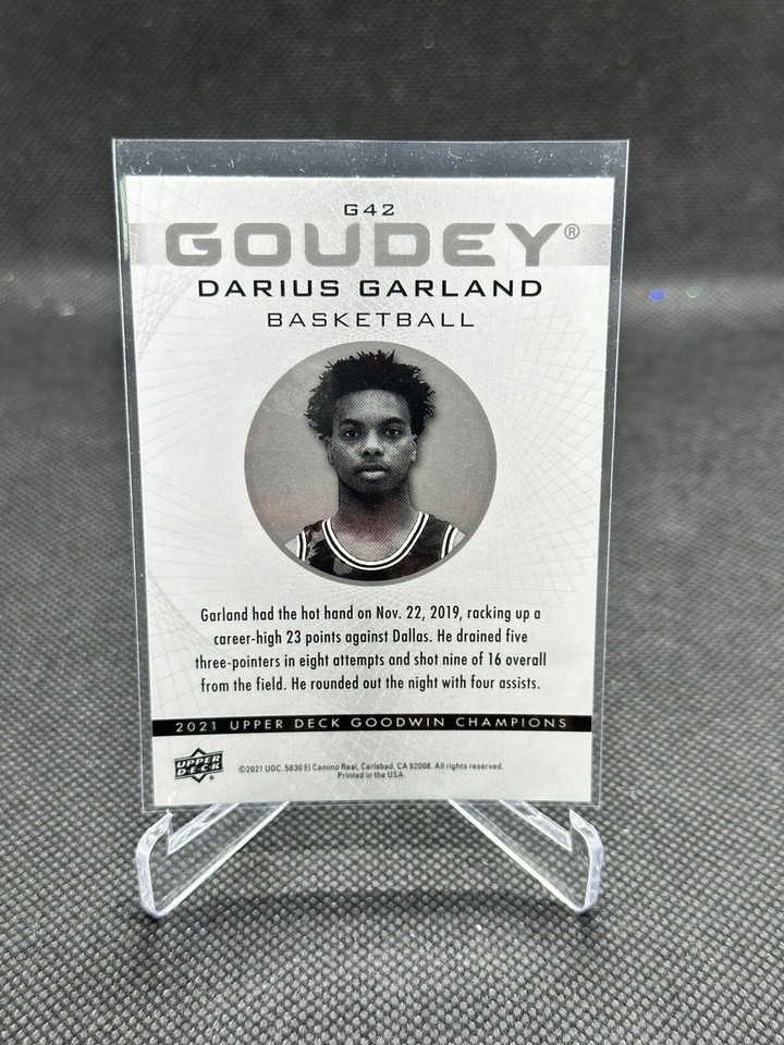 2021 Upper Deck Goodwin Champions Goudey #G42 Darius Garland NRMT 🔥 | eBay