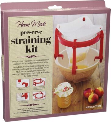 KitchenCraft Home Made Jam Strainer / Jelly Bag and Stand with Recipe ...