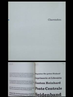 CLARENDON TYPEFACES CATALOGUE - 1960 - HAAS TYPE FOUNDRY, EIDENBENZ ...