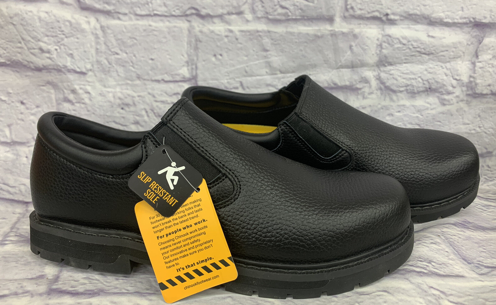 Men's Chinook Footwear Black Manager Slip-On Shoes Size 8 Slip ...