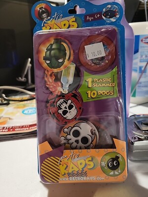 Retro Kaps Pogs Booster Pack 10 Pogs and 1 Slammer Pogz Poggers | eBay