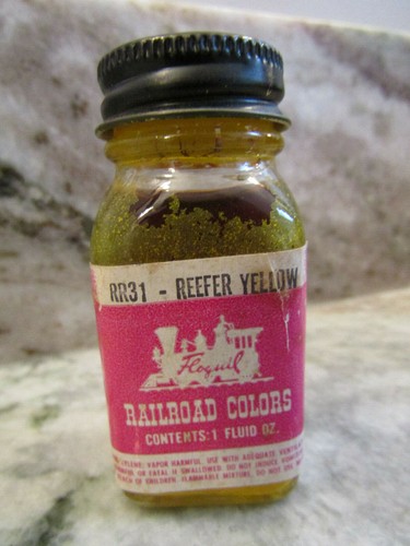 FLOQUIL RAILROAD COLORS MODEL PAINT - 1oz 1 OUNCE - RR31 REEFER YELLOW ...