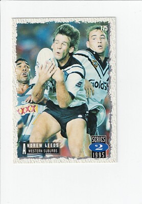 1995 Series 2 Rugby League Andrew Leeds #175 (Western Suburbs Magpies ...