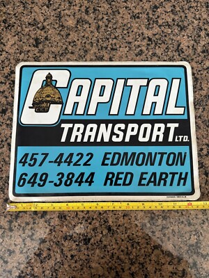 VINTAGE OILFIELD STICKER COLLECTION DOOR STICKER CAPITAL TRANSPORT 70S ...