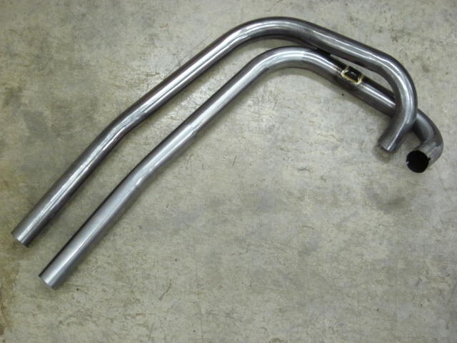 Exhaust Header pipes Triumph drag pipes 1 3/4" bare steel chopper long ...