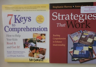 2-Book Lot ~ 7 KEYS TO COMPREHENSION + STRATEGIES THAT WORK ~ Paperback ...