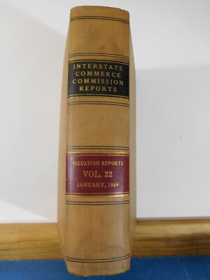 Interstate Commerce Commission Reports Vol.22 January 1929 HC | eBay