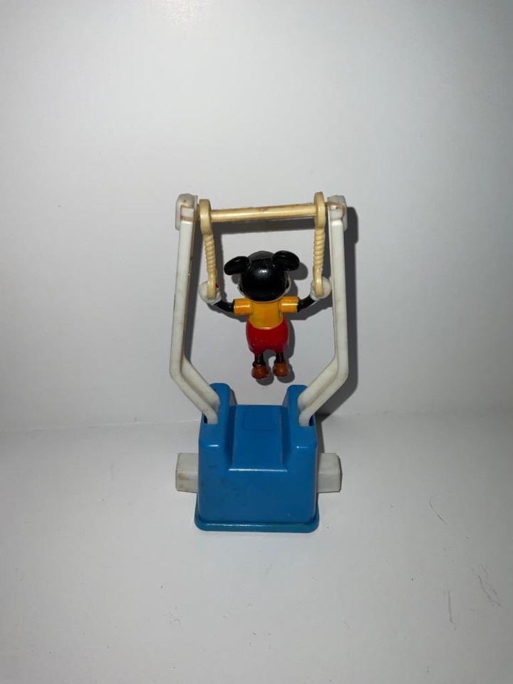 Vintage Mickey Mouse WDP TRICKY TRAPEZE PUSH BUTTON PUPPET TOY | eBay