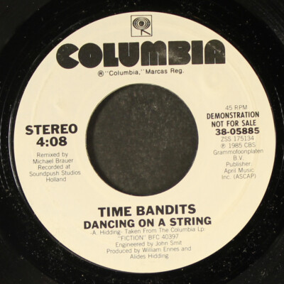 TIME BANDITS: dancing on a string COLUMBIA 7" Single 45 RPM | eBay