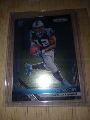 DJ Moore 2018 Panini Prizm Rookie Card RC #207 Carolina Panthers ...