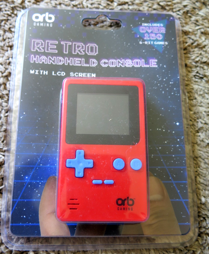 NEW Orb Retro Handheld Console, Over 150 8-Bit Games; LCD Screen ...
