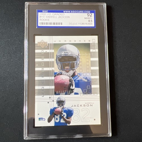 2000 Darrell Jackson UD Graded Rookie card #117.....SGC 8.5 NM/MT /1325 ...