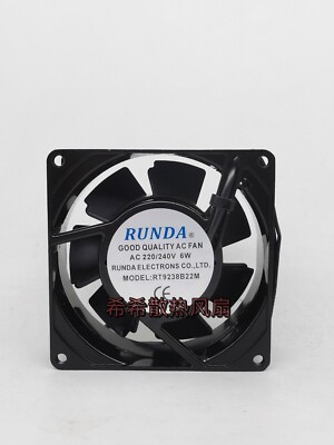1 PCS RUNDA Fan RT9238B22M AC220V 6W 9CM 9238 Cabinet fan Aluminum ...
