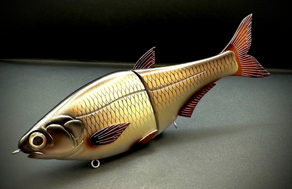 HINKLE SHAD JR. CLONE GOLDEN SHINER - INSANE CUSTOM SWIMBAIT CUSTOM ...