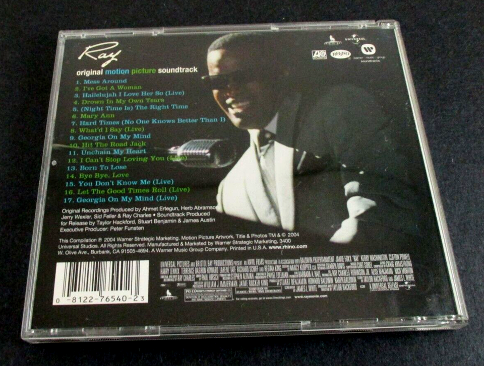 Ray Charles RAY (Original Motion Picture Soundtrack) CD, Rhino (2004 ...