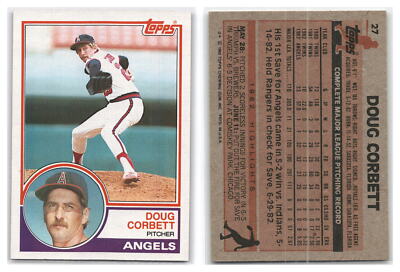 1983 Topps #27 Doug Corbett - California Angels | eBay