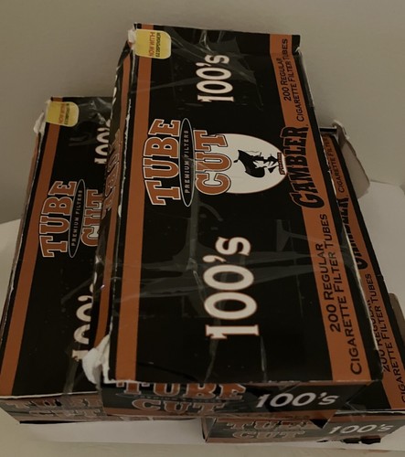 3 X Boxes Tube Cut Regular Full Flavor 100mm RYO Cigarette Tubes ...