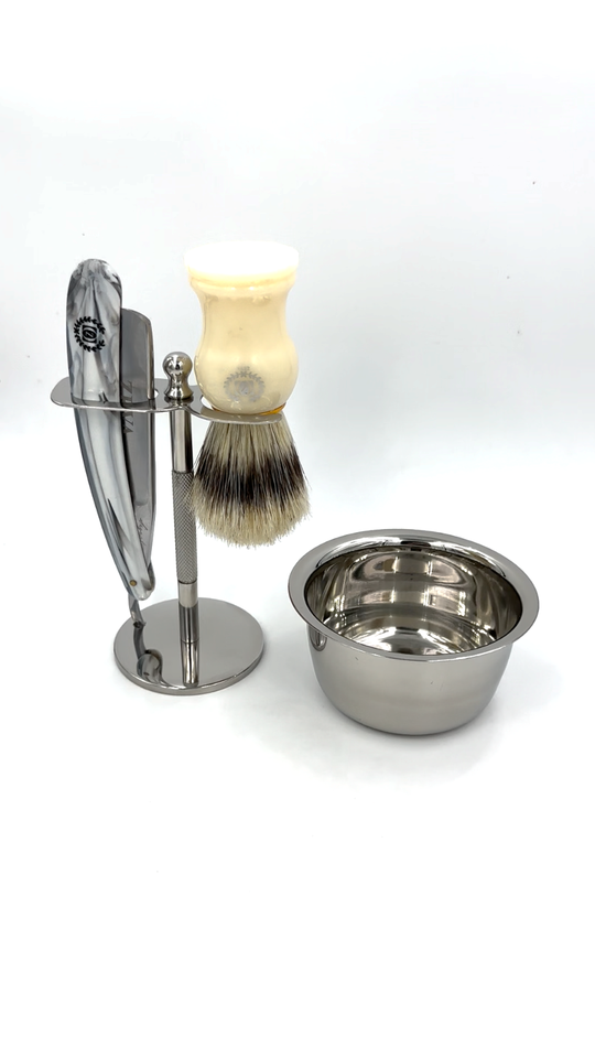 Men Straight Razor Gift Set Vintage Collectible Shaving Outdoor Camping ...