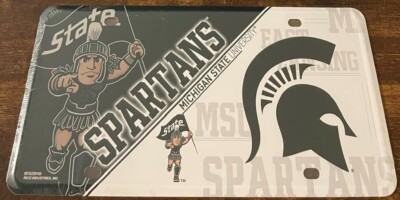 Michigan State University Spartans Booster License Plate MSU | eBay