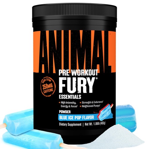 Animal Fury Pre Workout Powder - Energy and Focus Supplement with 5g ...