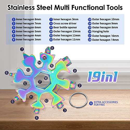19 In 1 Snowflake Multitool Keychain Multi Tool Snowflake Multitool Key Chain Mu | eBay