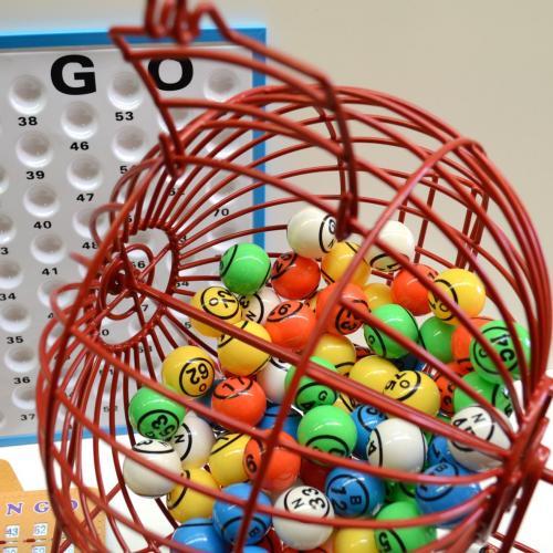 BINGO CAGE - RED 15" W/75 BALLS TABLE TENNIS MASTERBOARD AND 10 SHUTTER ...