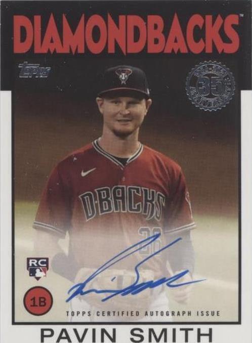 2021 Topps Update Series - 1986 Topps Baseball Autographs Pavin Smith ...